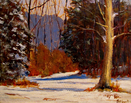 Snow at Bill’s Studio11” x 14” - Bill Lovett Fine Art